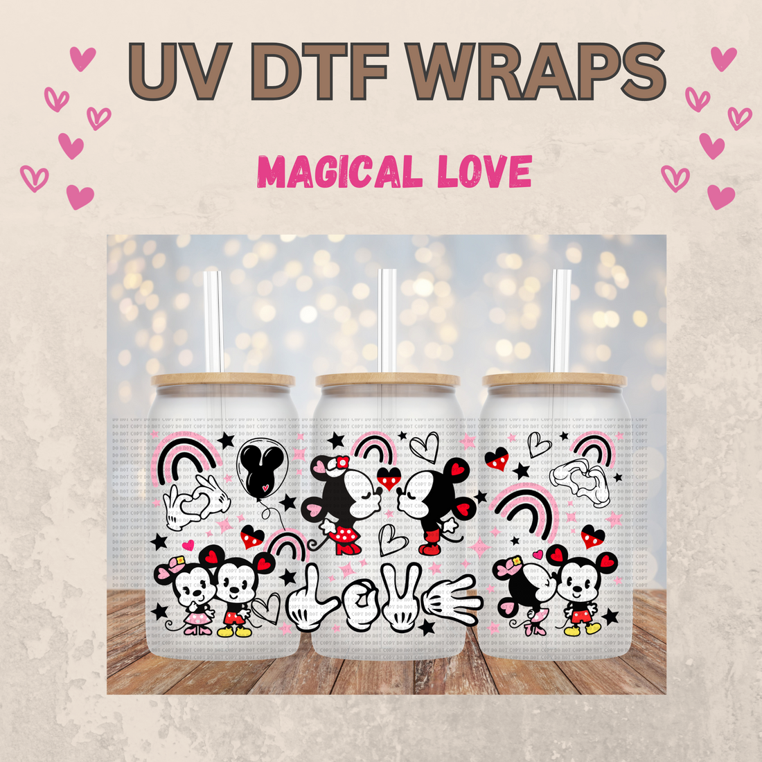 #40 Magical Valentines Day UVDTF WRAPS – AdlCrafts